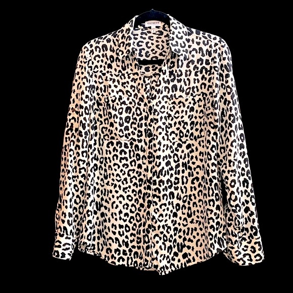 Express | Tops | Express Animal Print Portofino Shirt | Poshmark